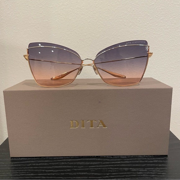 DITA | Accessories | Dita Starspann Sunglasses Rose Gold Frame Grey To ...